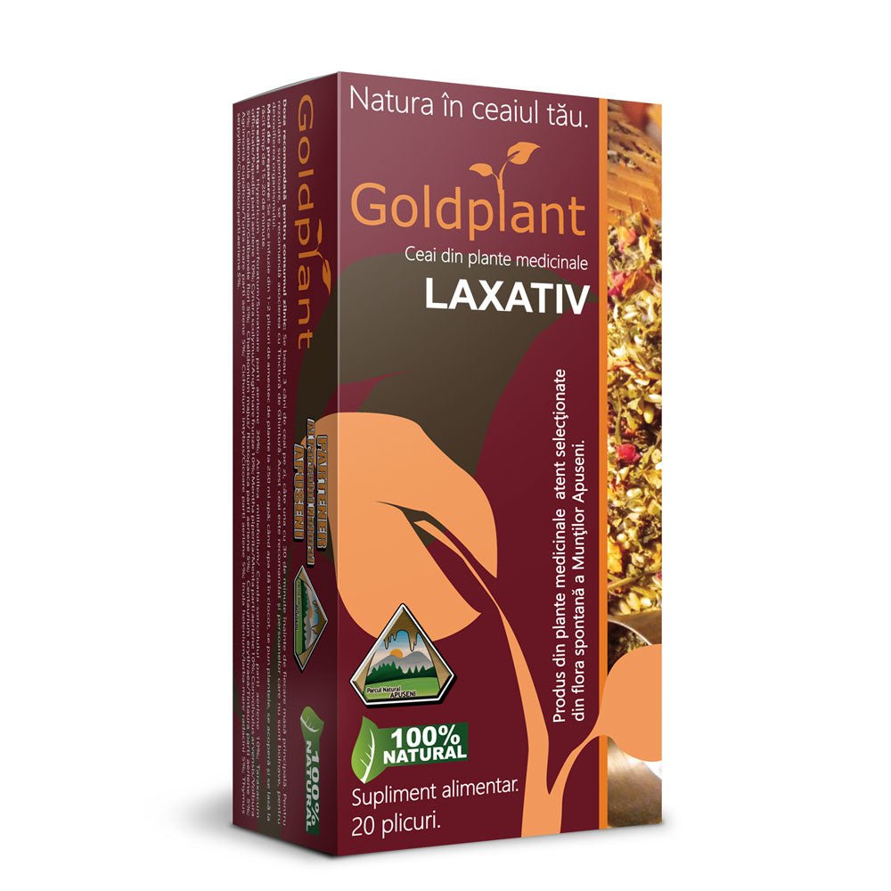 Laxativ – Ceai natural 20 plicuri, Rețetă tradițională – Goldplant