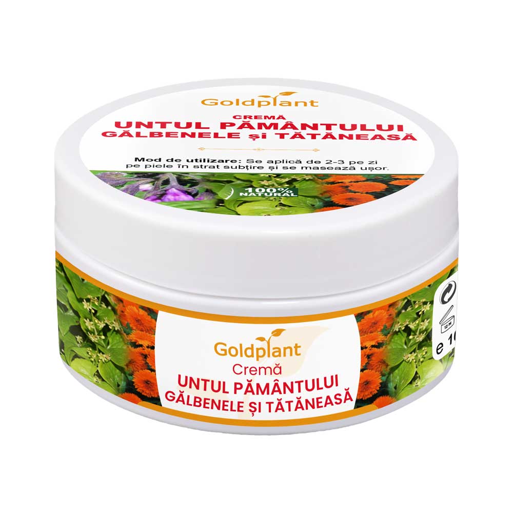 Untul Pământului, Gălbenele și Tătăneasă – Cremă 100ml cu extracte con ...