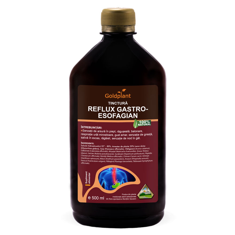 Reflux Gastro-esofagian – Tinctură 500ml, Extract concentrat după rețe ...