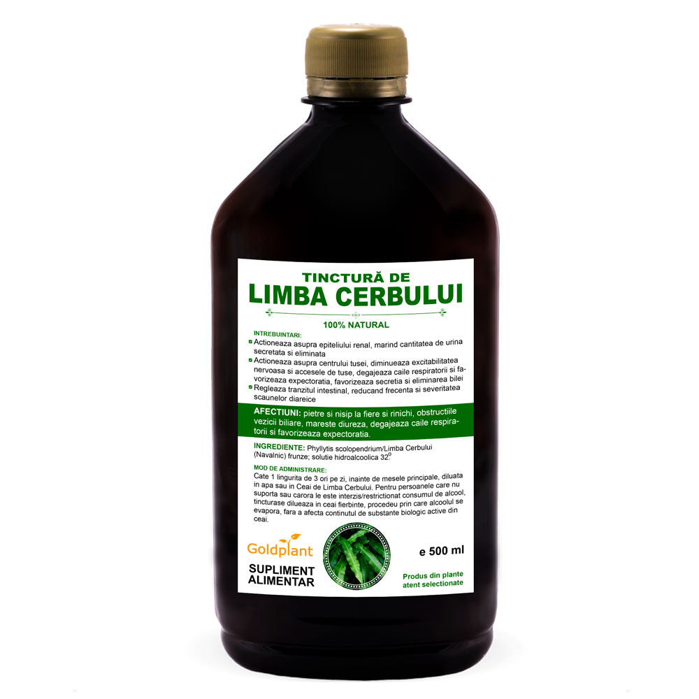 Limba cerbului – Tinctură 500ml, Extract concentrat – Goldplant