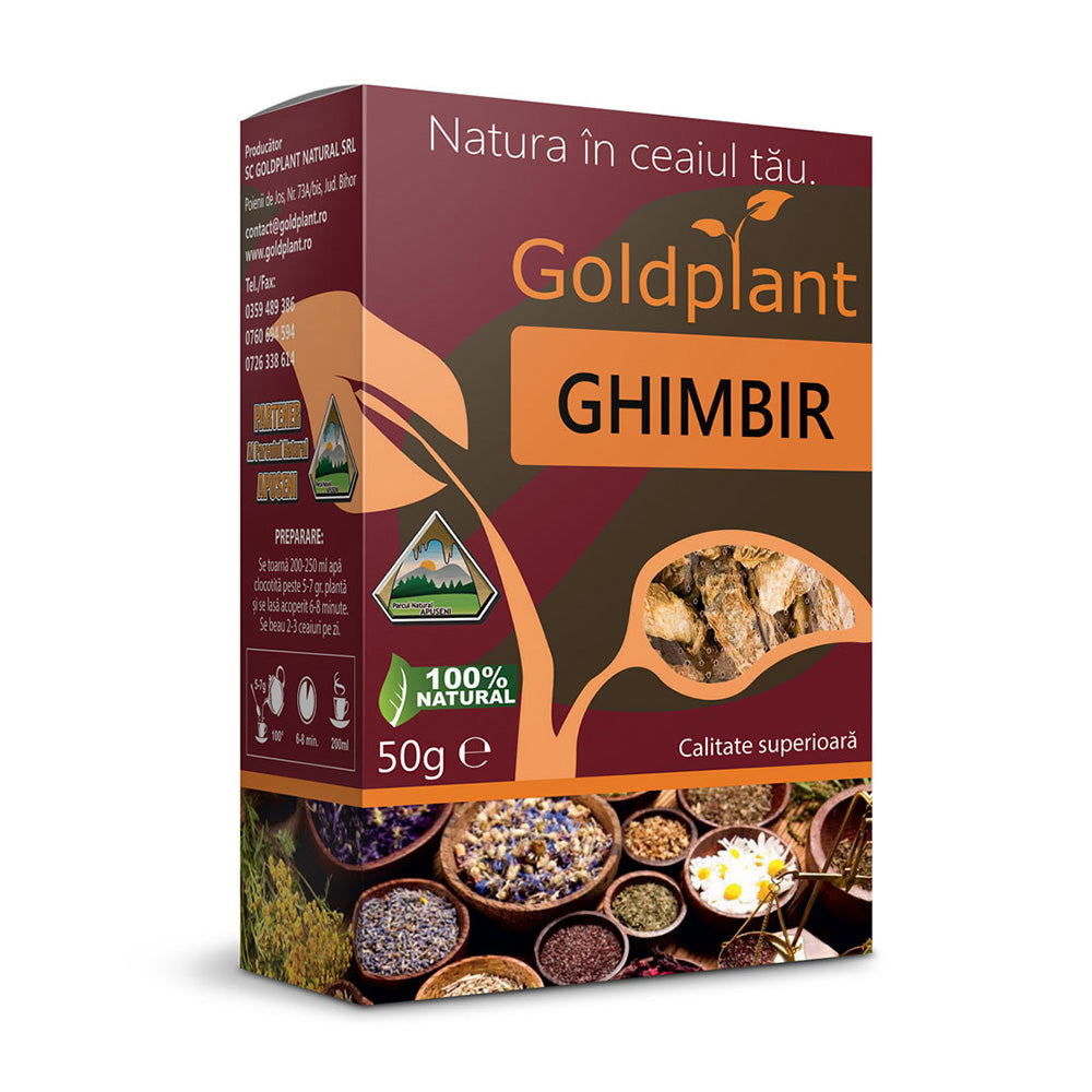 Ghimbir – Ceai natural 50g – Goldplant